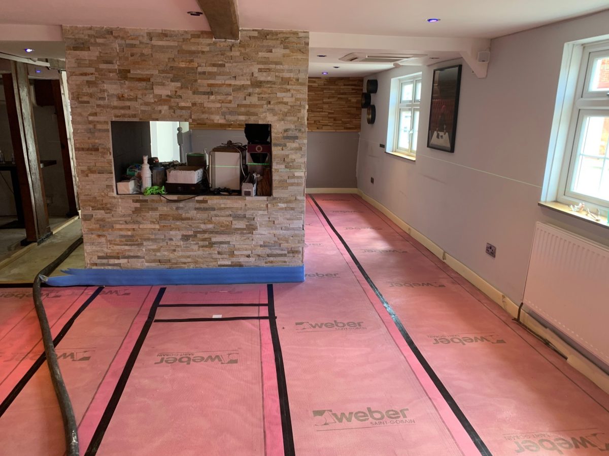 Liquid Screed – East Mersea - CFS Liquid Flow Screeds